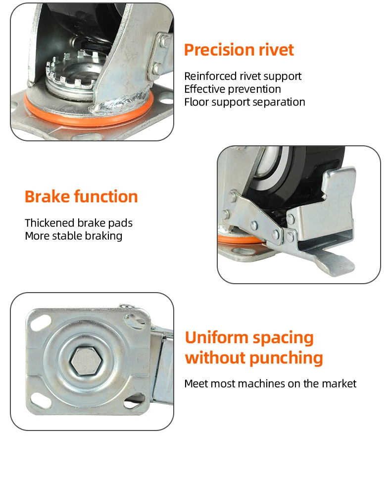 Heavy-duty 4-inch Universal Trolley Directional Caster Universal Caster ...
