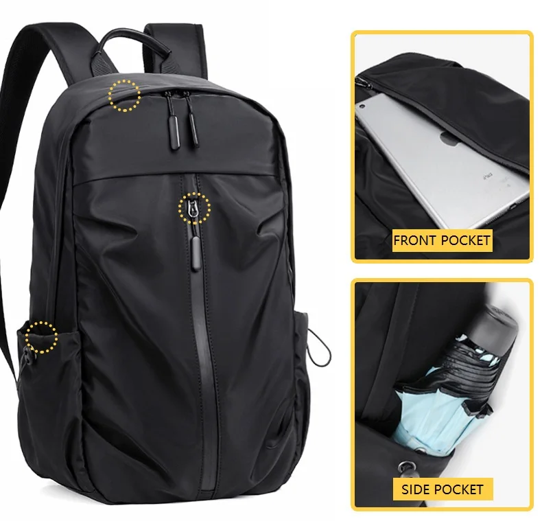 2024 Ergonomics Nylon Laptop Backpacks - Ideal for School & Travel