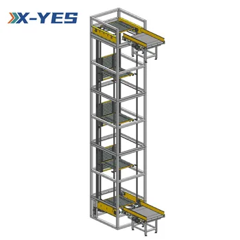 X-yes Products Continuous Vertical Lifting Conveyor For Pallet ...
