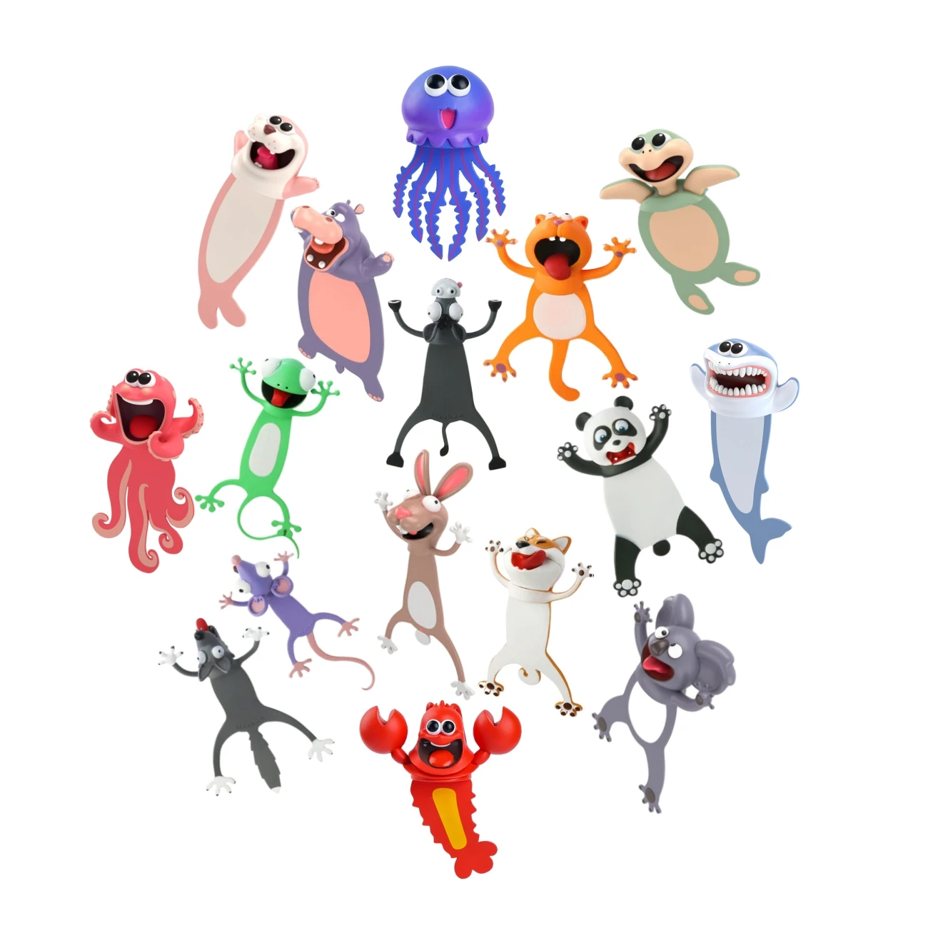 Bantuoguan Ouch Pvc Plastic Cartoon Funny Cute 3d Animal Bookmark - Buy ...