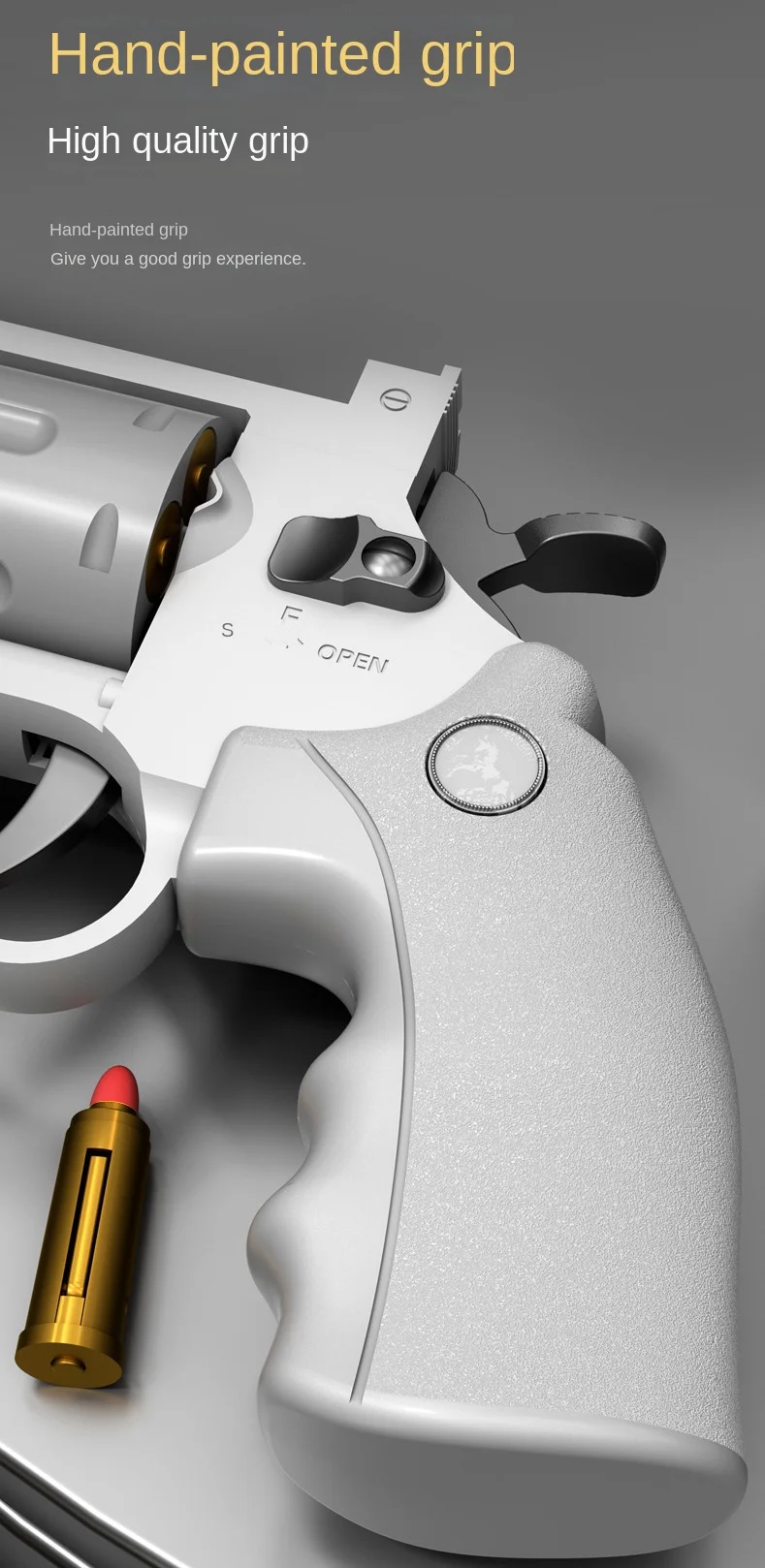 ZP5 357 Upgraded Revolver Shell Ejecting Pistol Gun Airsoft Bullet Gun ...