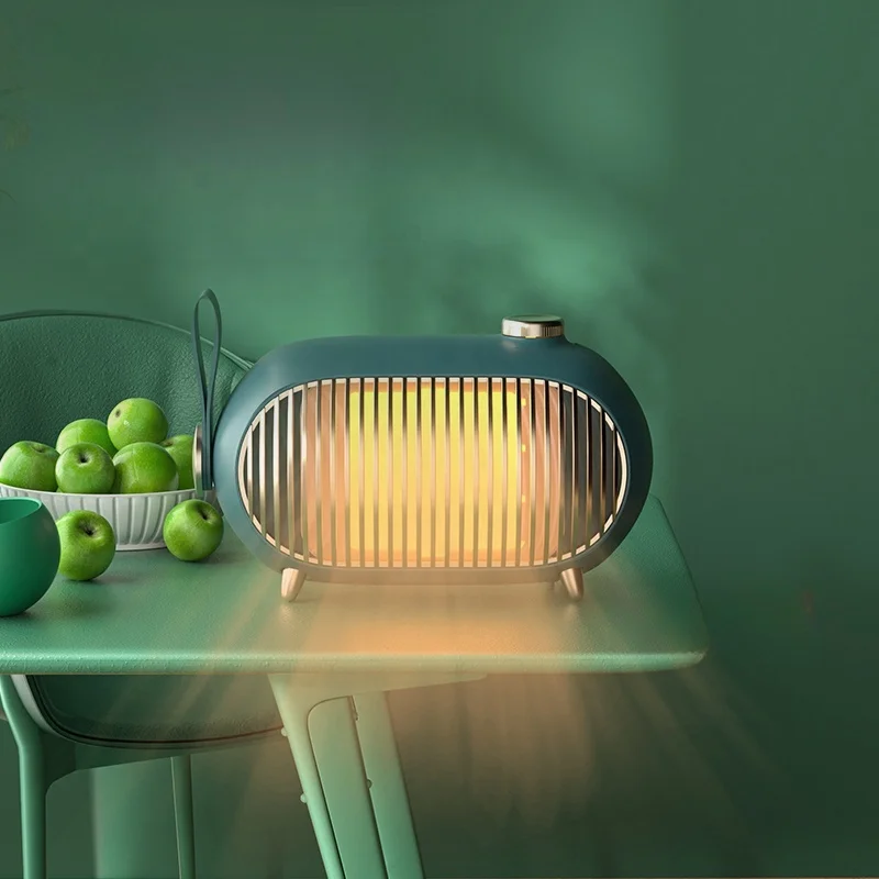 Table Stand Desktop Electric Portable Space Heater Fan Use Heater with ...