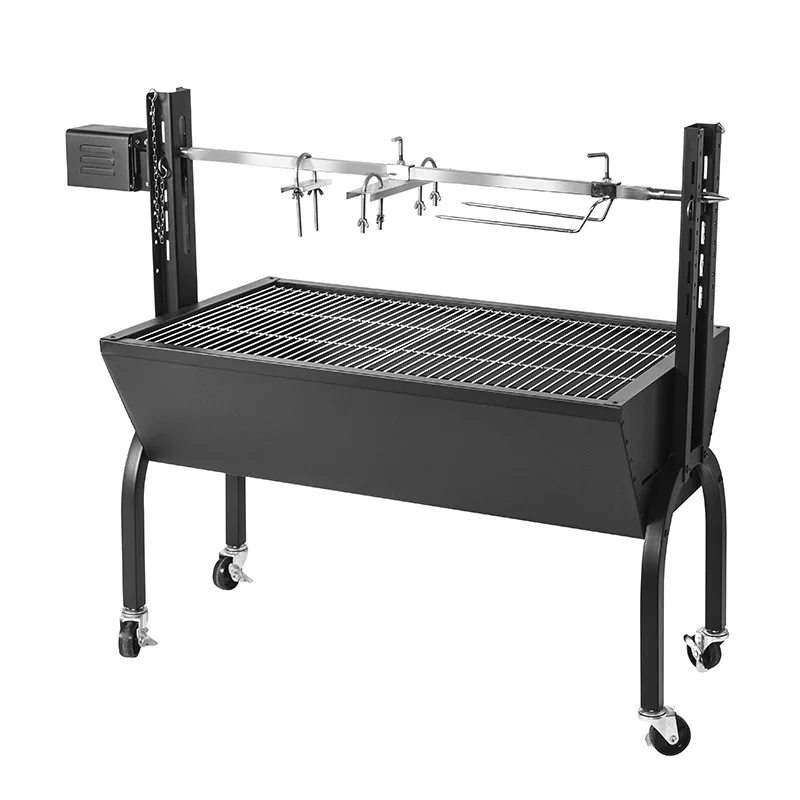 Rotisserie Grill Machine Stainless Steel Roaster Adjustable Rotating ...
