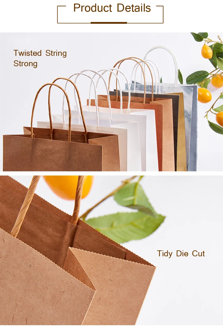 Customized Apple Logo Kraft Paper Bag Environmentally Friendly Reusable ...