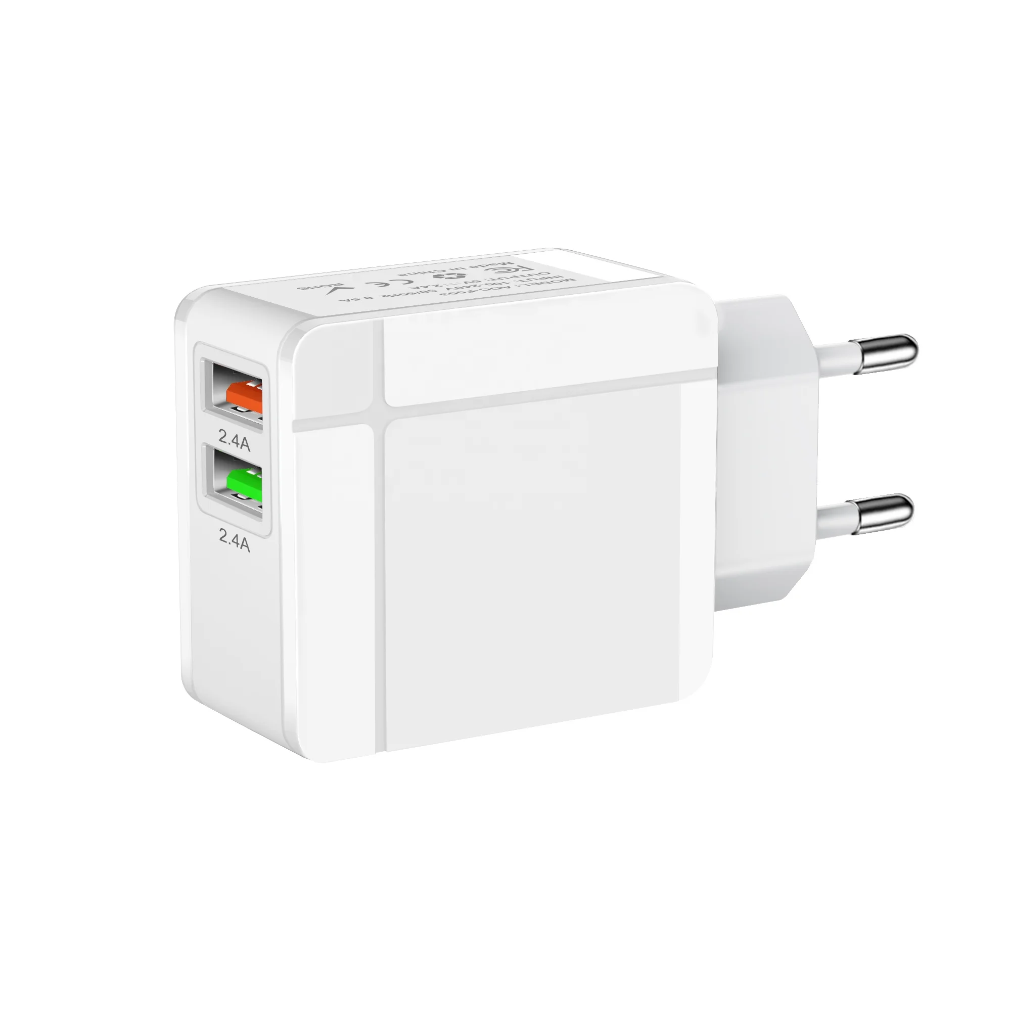 Private Model 2.1a Dual Usb Wall Adapter Abs Material Mobile Phone ...