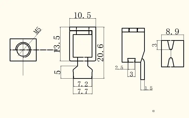 M5 Electrical Meter Screw Terminal Blocks - Customize Clamp Wire Terminal