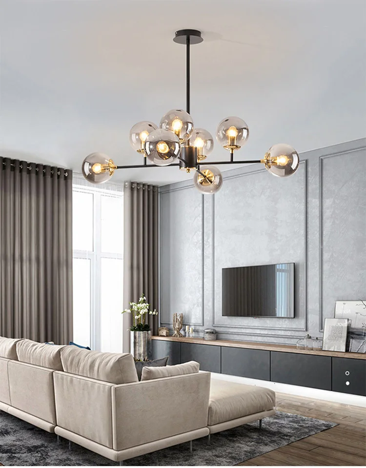 Zhongshan Modern Glass Pendant Light Indoor Kitchen Dining Room ...