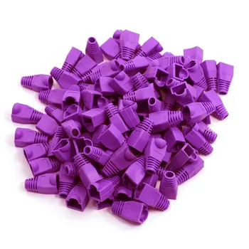 Rj45 Connector Plug Protective Sleeve Random Color Connector Plugs ...