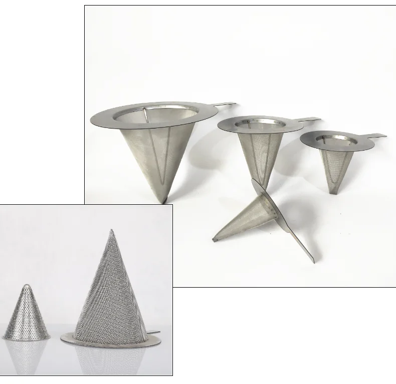 Stainless Steel Perforated Wire Mesh Filter Cone Filter Sintered Cone ...