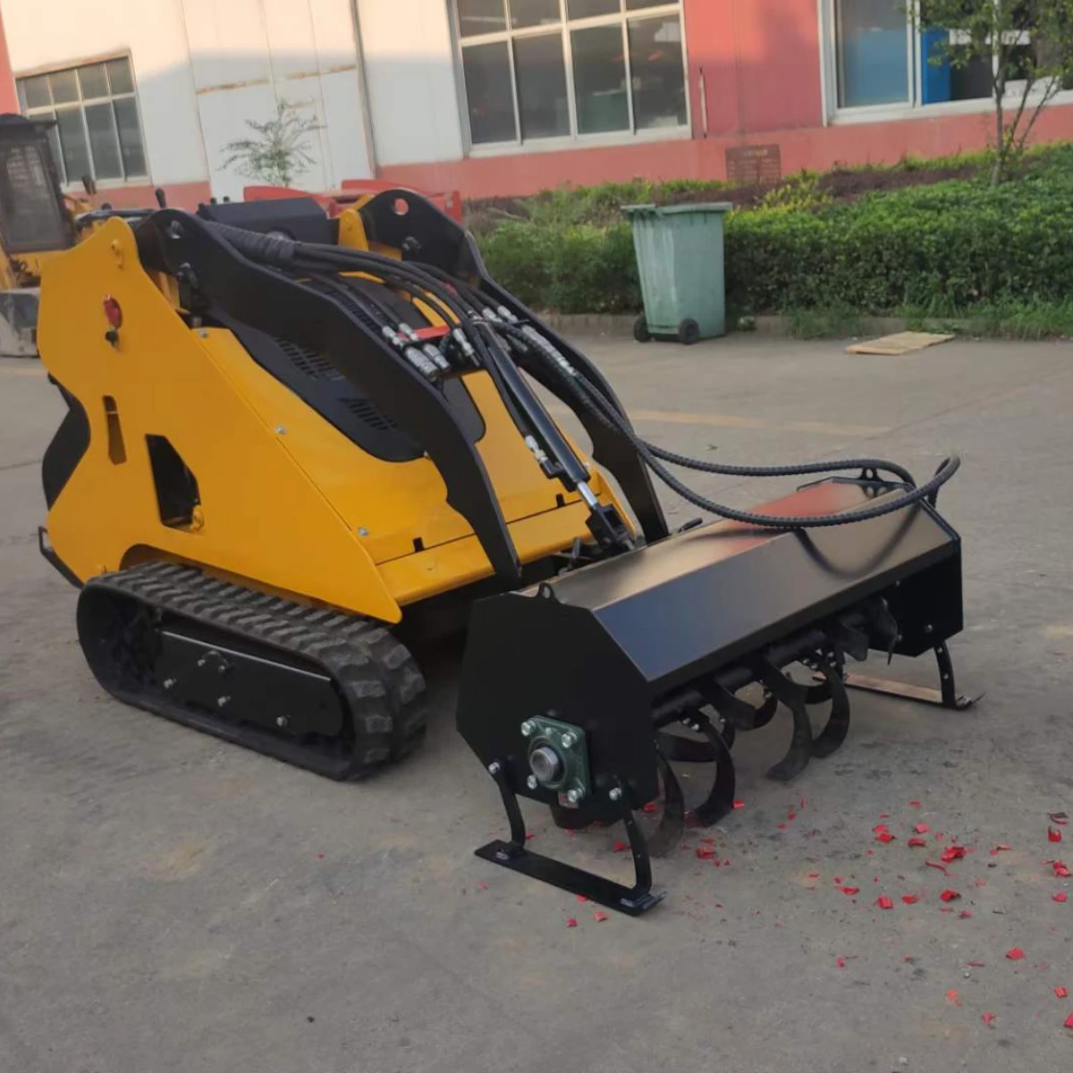 Skid Steer Loader Rotary Tiller Soil Conditioner Attachment Skid Steer ...