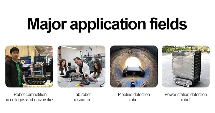 Tins-3 Patrol Rubber Track Robotic Vehicle Electric Tracked Robot ...