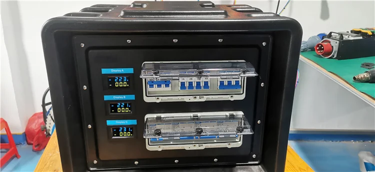 3 Phase 60a Electric Distribution Box For Stage & Led Screen Rental Oem