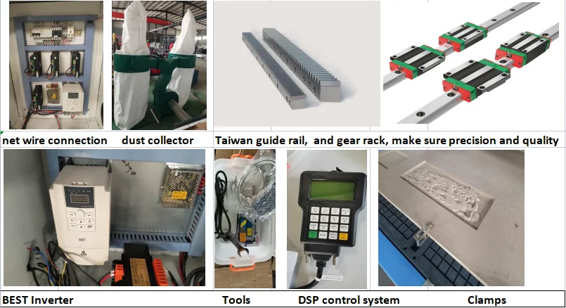 GJ-2030 Spindle Router and Lathe Cnc Milling Machine 3axis 4 Axis 3d ...