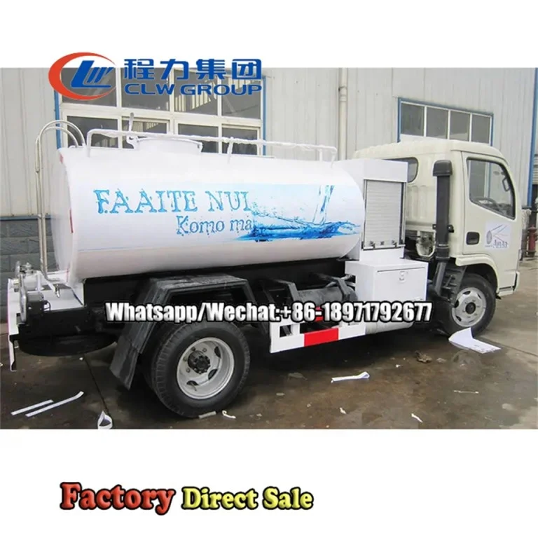 Dongfegn 4x2 5000l 5m3 Water Delivery Vehicle 4x4 Purified Potable ...