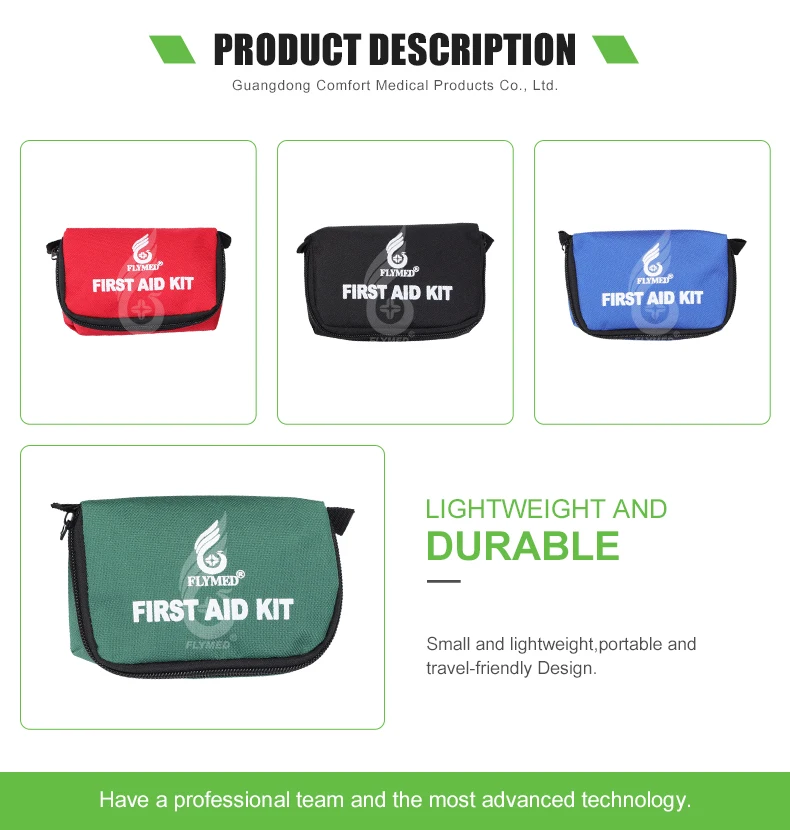 Outdoor Camping Workplace Emergency Red Mini First Aid Kit With Foil ...