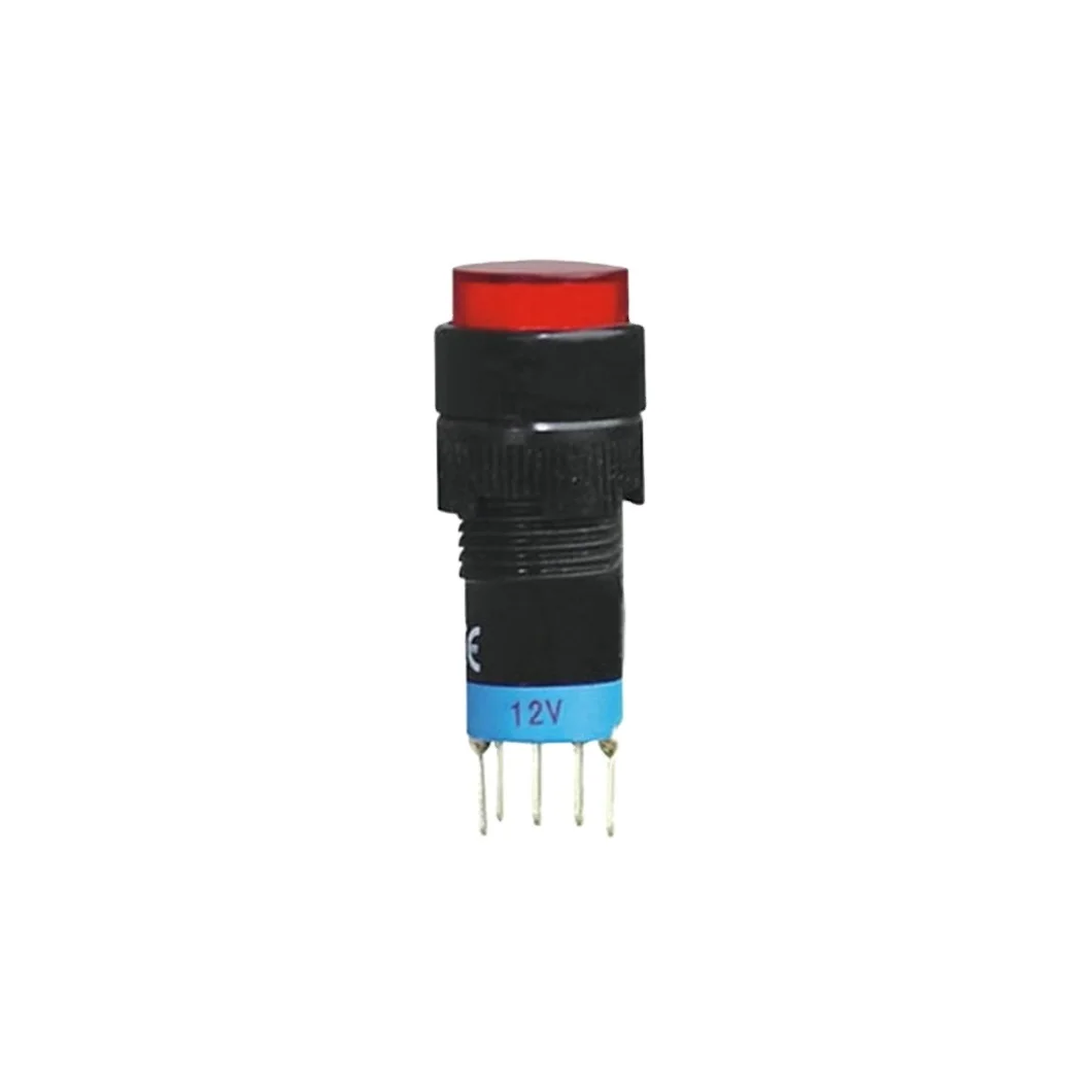 A12-11SY Plastic Push Button Switch 12mm 1NO 1NC mounting hole ...