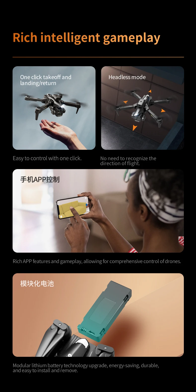 K10 Max Drone With Three 4k Hd Camera Four Way Obstacle Avoidance ...