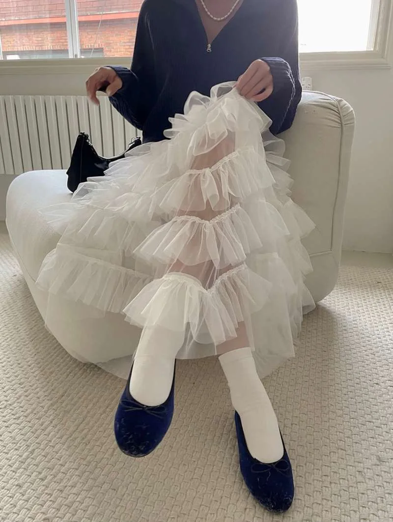 Wholesale 2024 Spring French Romantic High Waist Versatile Spliced ...