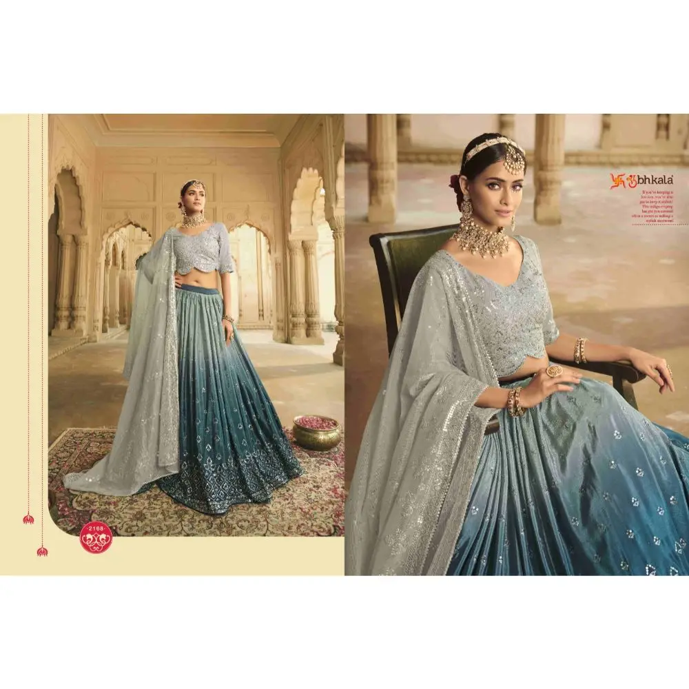 New Exclusive Embroidered Semi Stitched Bridal Lehenga Choli Collection ...