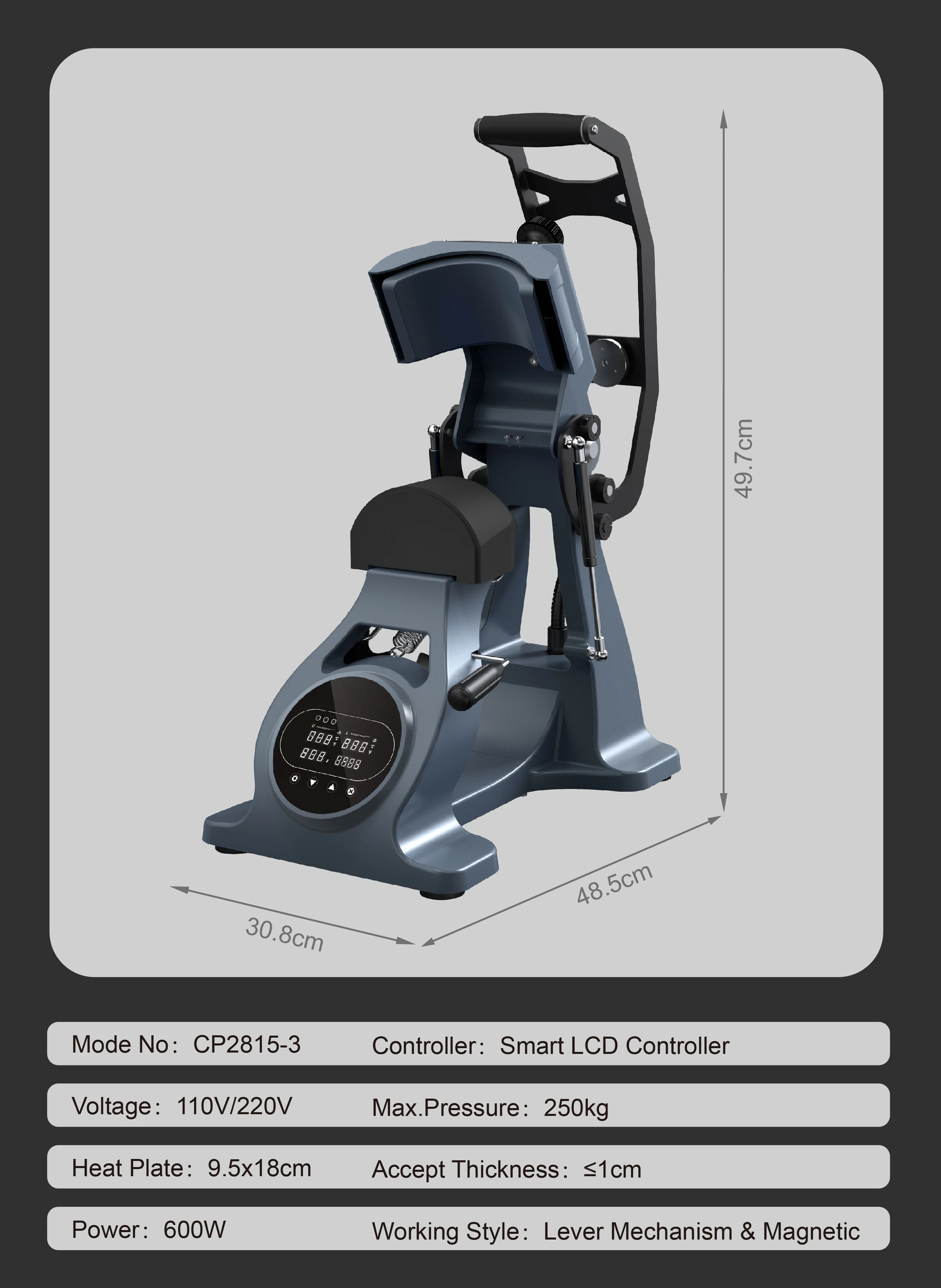 Wholesale Semi-Auto Cap Press Machine - Double Heated