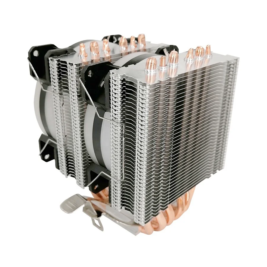 6 Copper Tube Cpu Radiator Mute 90MM PWM Fan Computer Processor LGA775 ...