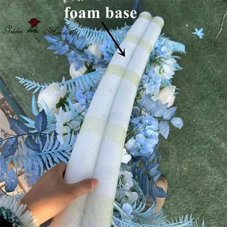 Qslh-s0646 Artificial Wedding Backdrop Floral Arrangement Asymmetric ...