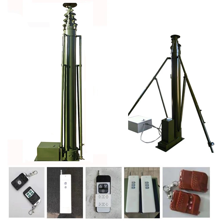 Alibaba.com: 8m electric telescopic mast with remote control, 30kg ...