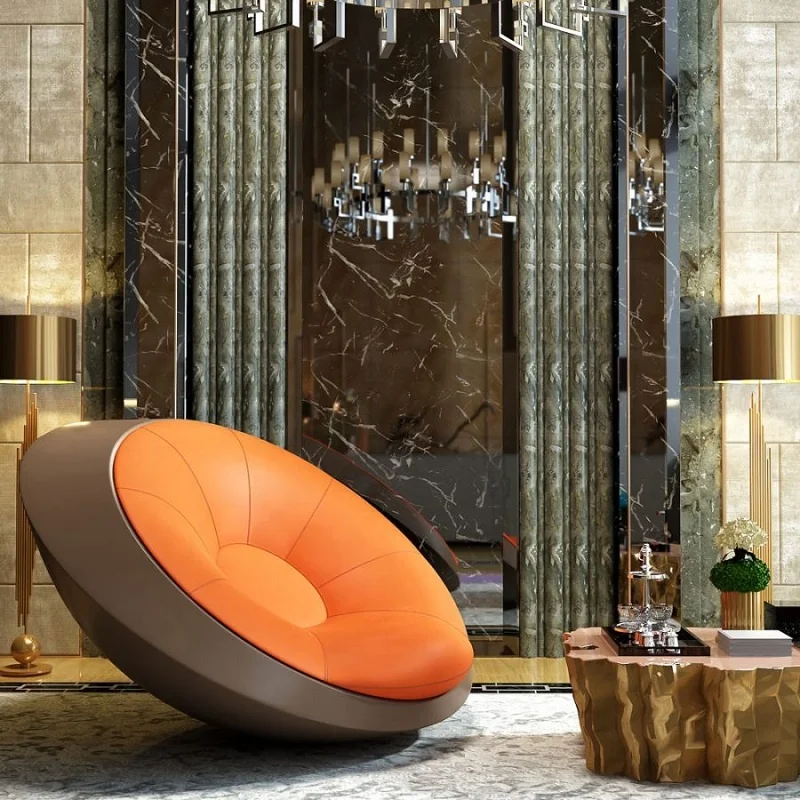Modern Designer Lounge Fiberglass Ufo Flying Saucer Chair - Buy Flying ...