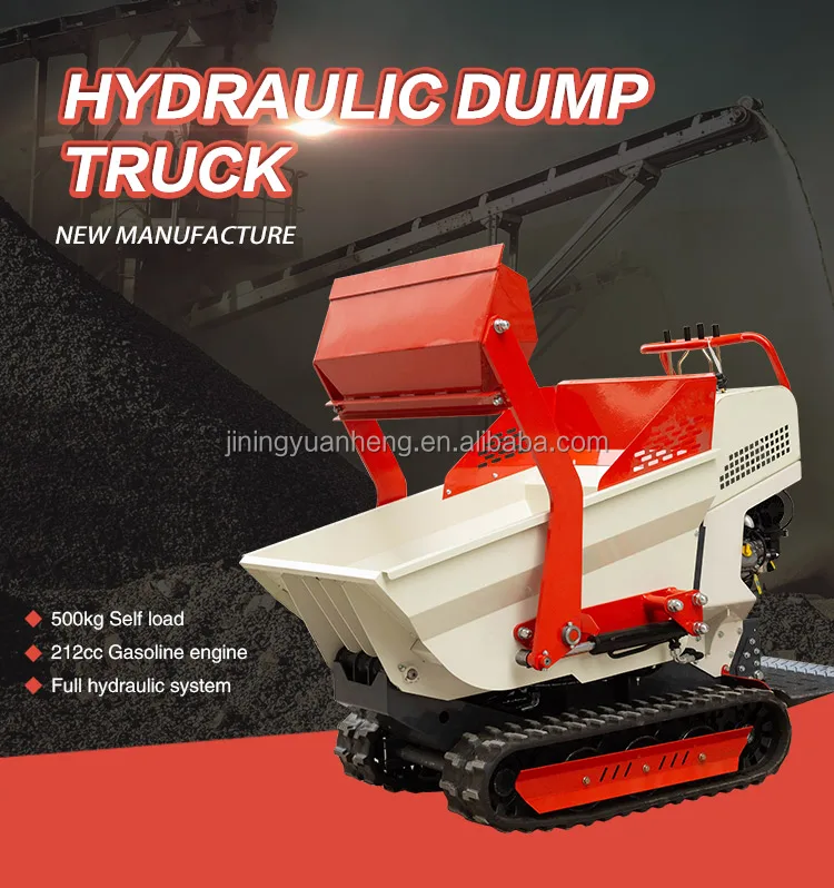 Small Crawler Dumper Garden Construction Site Hydraulic Diesel Self ...