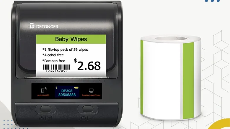 Detonger Portable Label Maker 80mm Price Sticker Warehouse Storage ...
