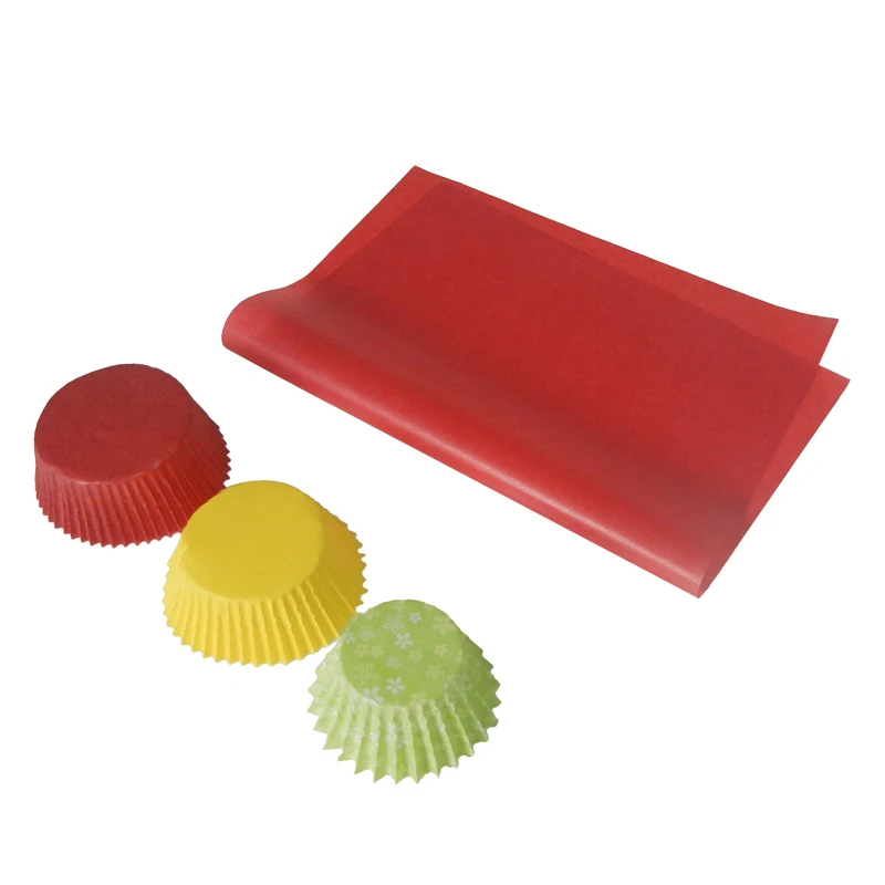 Food Grade Paper Red Color Glassine Paper For Baking Cups - Buy Red ...