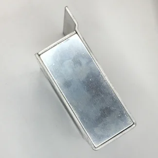 Aluminum Lock Box Metal Gate Lock Cover 2inch Wide Single Hole Concave ...