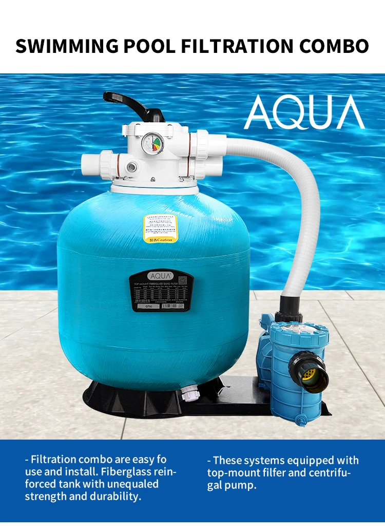 400Mm Pisina Pool Sand Filter System With Pump Fiberglass With ...
