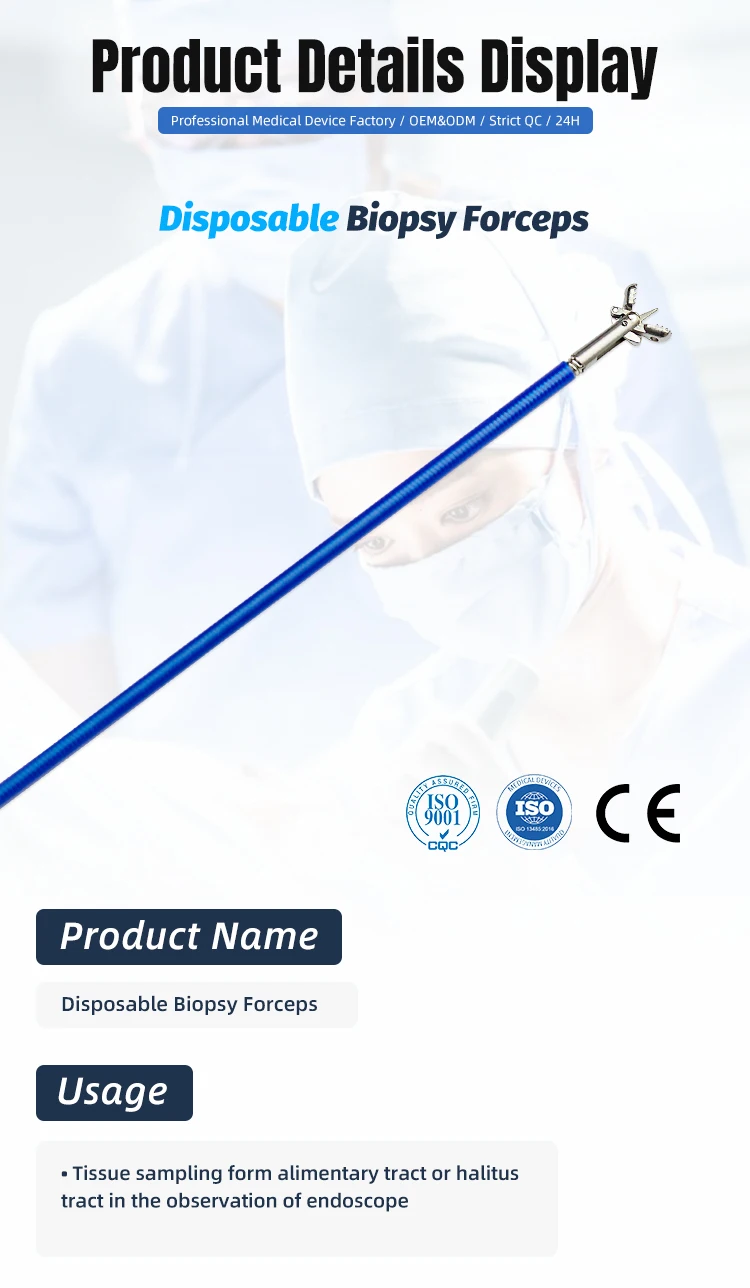 Single Use Disposable Flexible Biopsy Forceps Flexible Alligator Biopsy ...