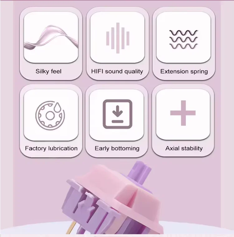 MMD Princess Switch Linear Tactile Mechanical Keyboard