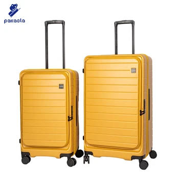 New Arrivals Pc Luggage With Side Pockets 25 29 Inch Side Open Trolley ...