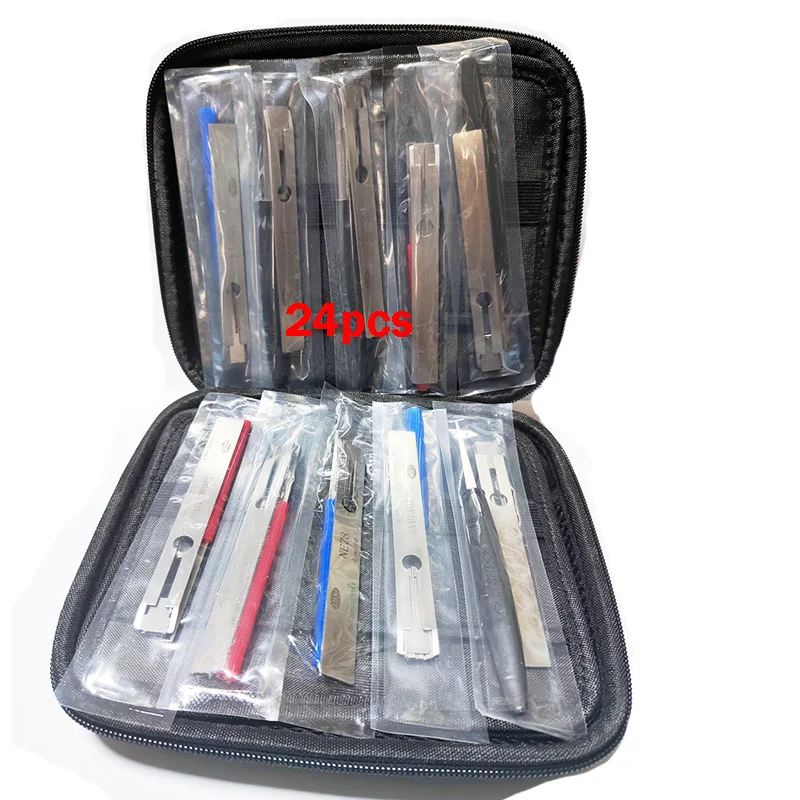 LISHI 24 PCS Lock Pick Set – Universal Locksmith Tools for Cars ...