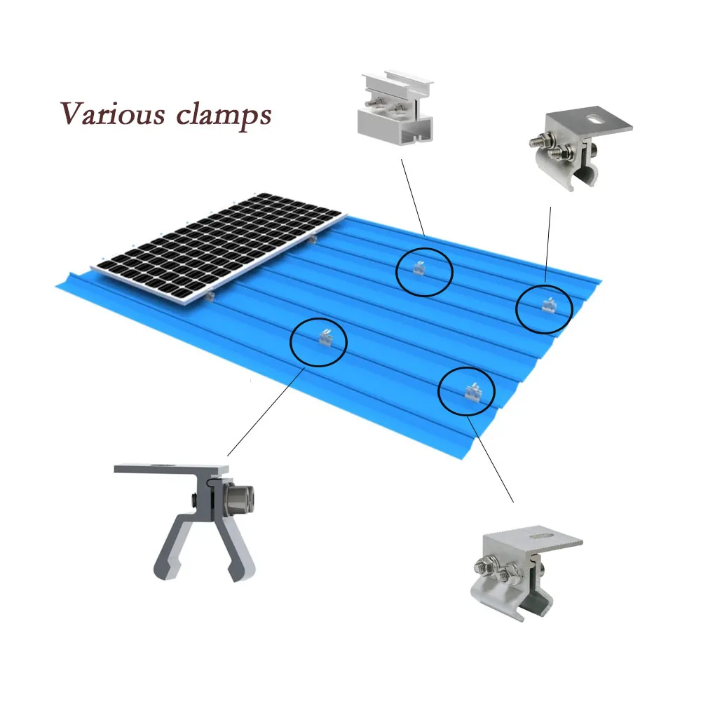 Aluminum High Wind Load Standing Seam Clamp Solar Clip Hook System ...