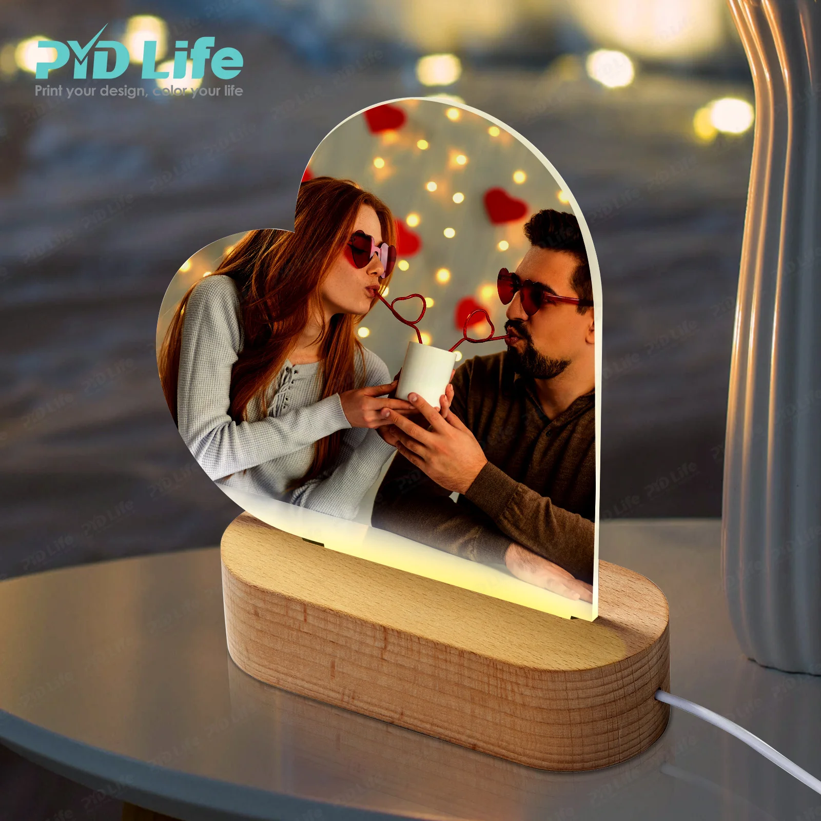 PYD Life Personalized Photo 3D LED Lamp - Easter Gift