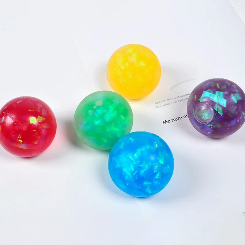 TPR Water Ball Fidget Squeeze Toy 6cm Elasticity Crystal Water Anti ...