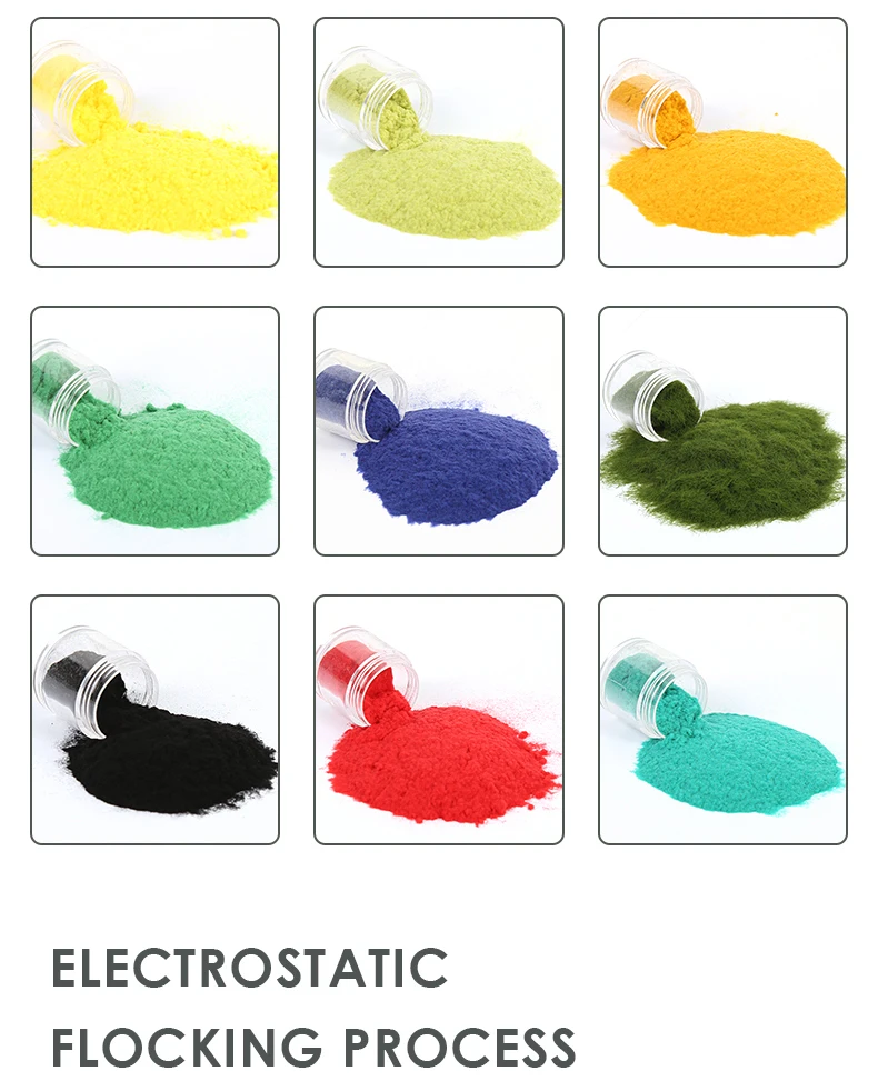 100% Nylon/polyamide 66 Flock Powder Velvet Flocking Fiber for Textile