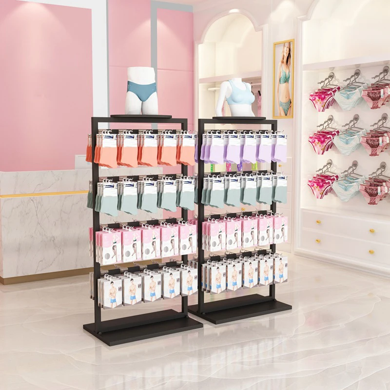 Kainice custom clothing metal garment display stand store display shelf ...