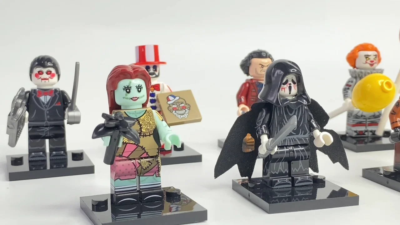 Halloween Cartoon Horror Movie Assemble Bricks Death Creey Doll Billy ...