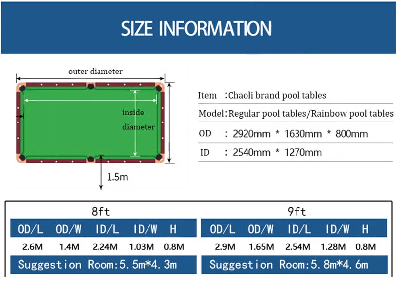 Classic Popular Style Solid Wood 3 Pieces Slate Pool Table - Buy ...