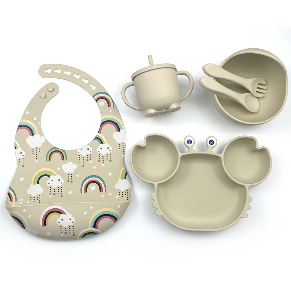 RTS Baby Tableware Kit - Silicone Feeding Set for Toddlers