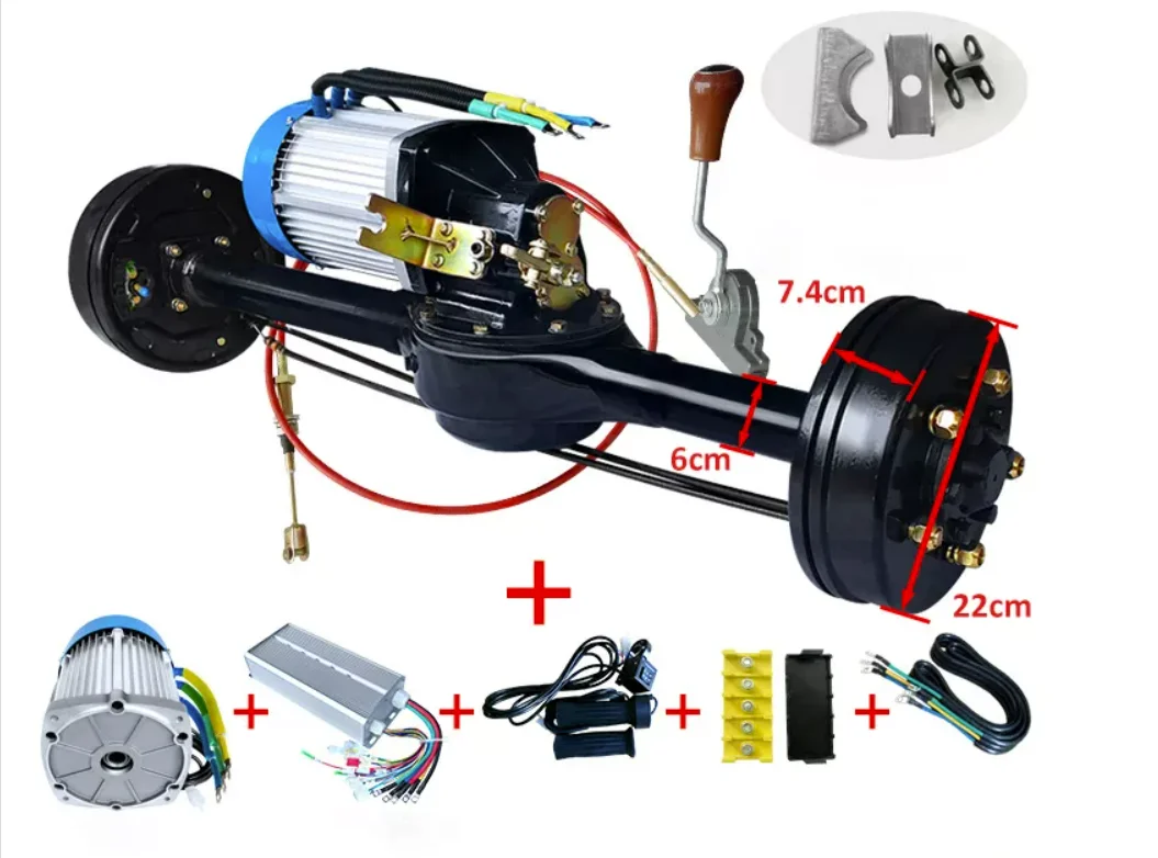 High Power 60V-72V Electric Car Tricycle Motor Kit, 1500W-3000W Hub ...