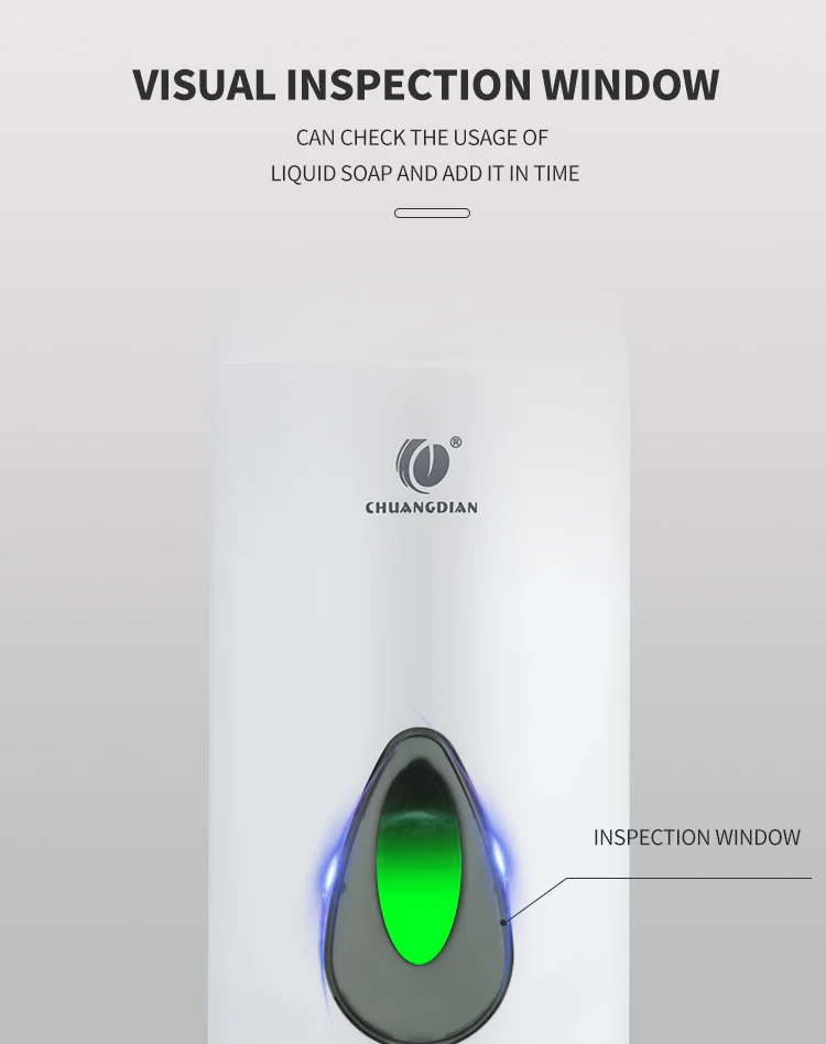 Chuangdian 1000ml Wall Mounted Hand Liquid Soap Dispenser Bathroom ...