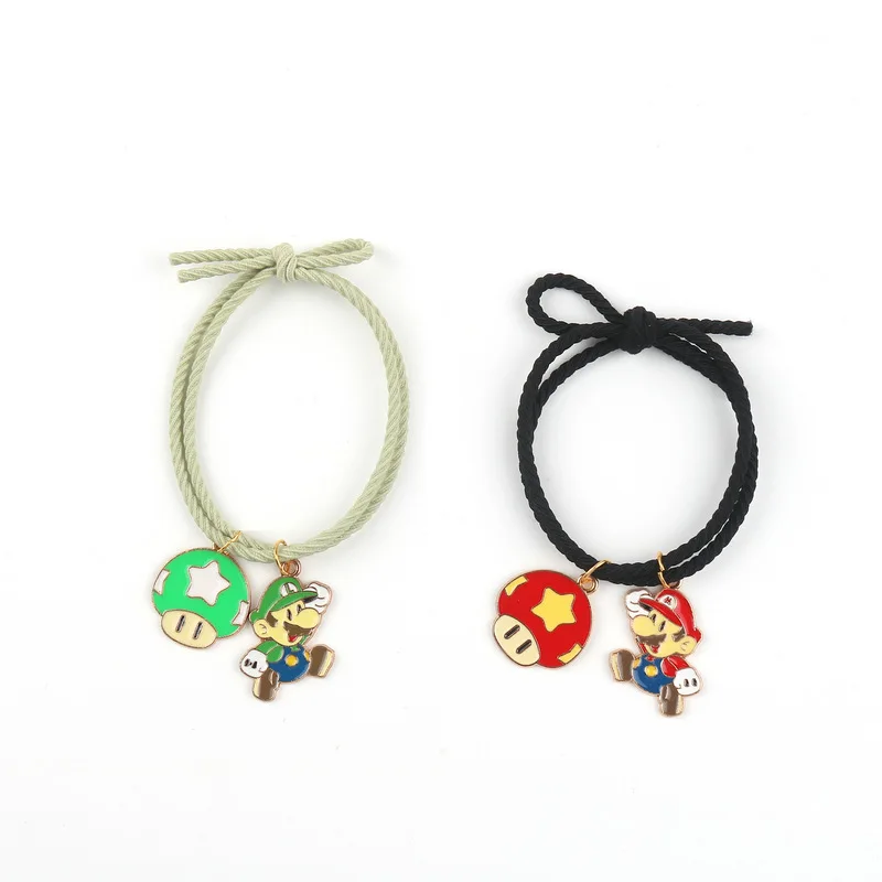 Korean Anime Sanrio Mario Rubber Band Hair Band Women Baby Cute Cartoon ...