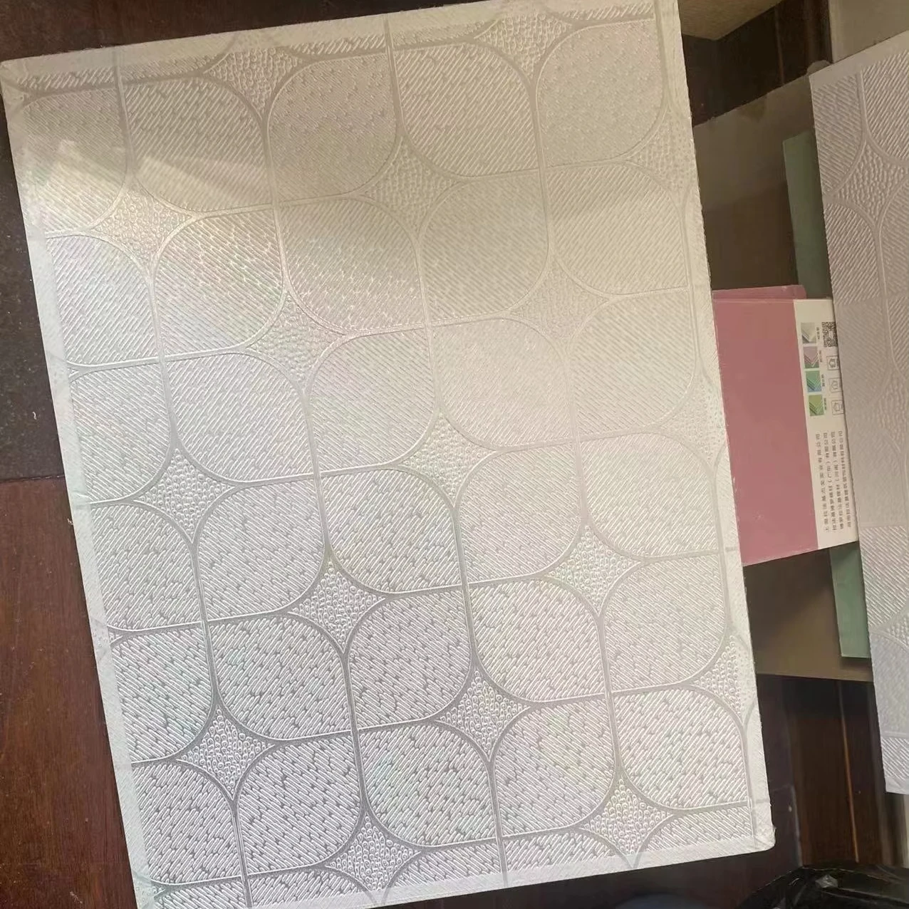 PVC gypsum board pvc laminated ceiling board 595*595mm, 600*600mm ...