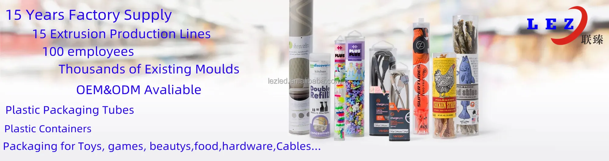 Custom Container 2.15" ID 54.8MM Transparent Plastic Tubes